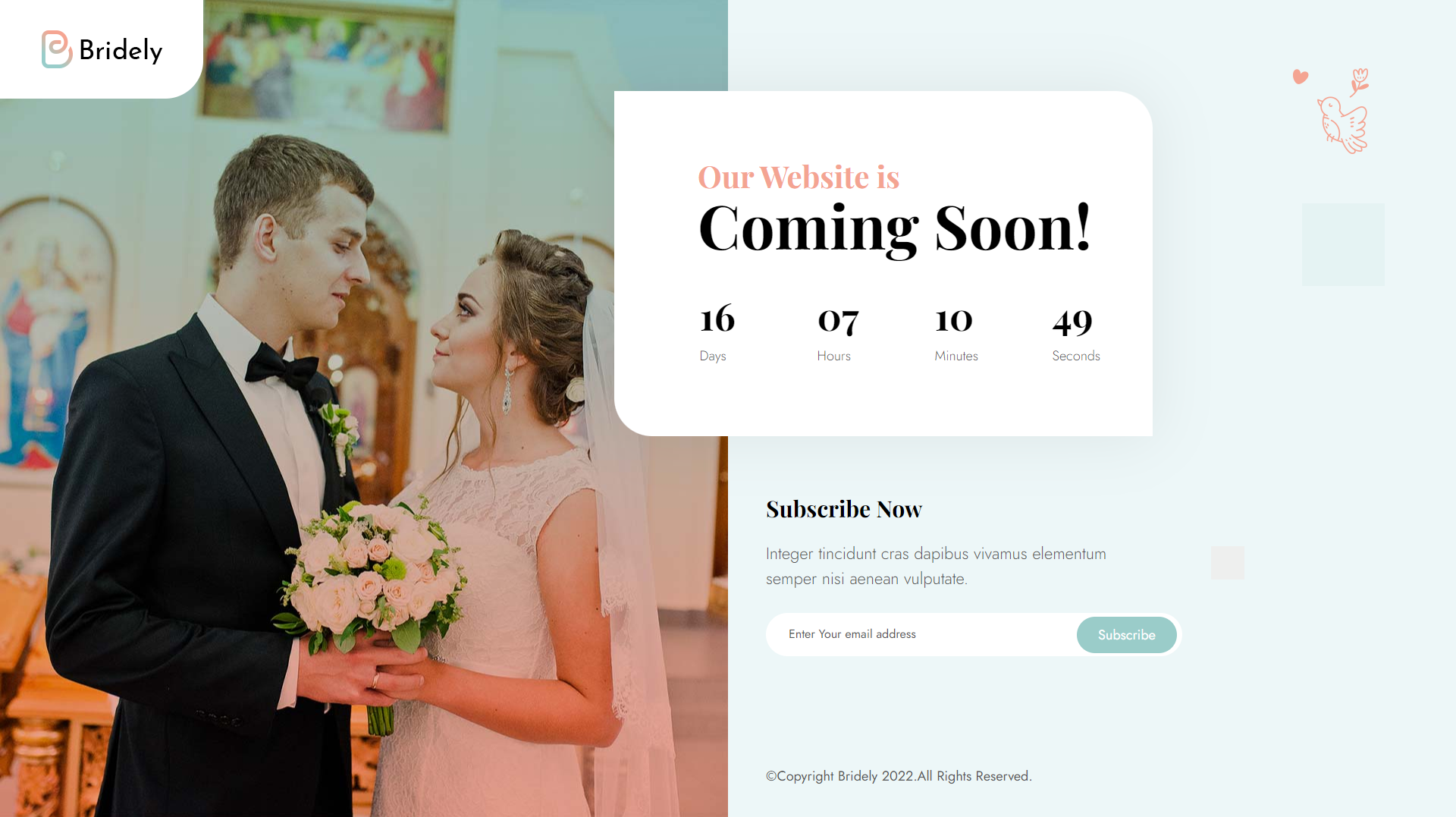 Bridely | Wedding & Event Management Elementor Template Kit by ...