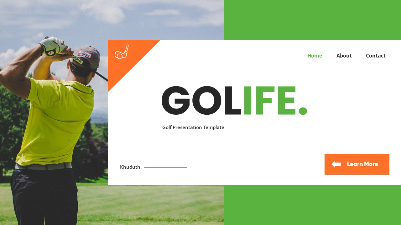 Golife - Golf Club Powerpoint Template, Presentation Templates ...