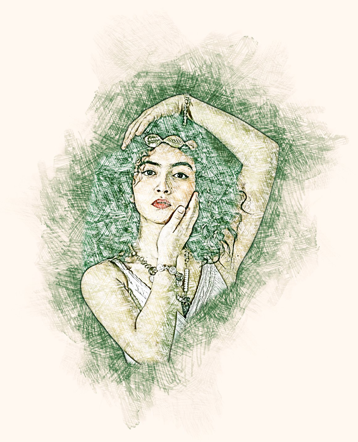 Abstract Sketch Photoshop Actions, Add-ons | GraphicRiver