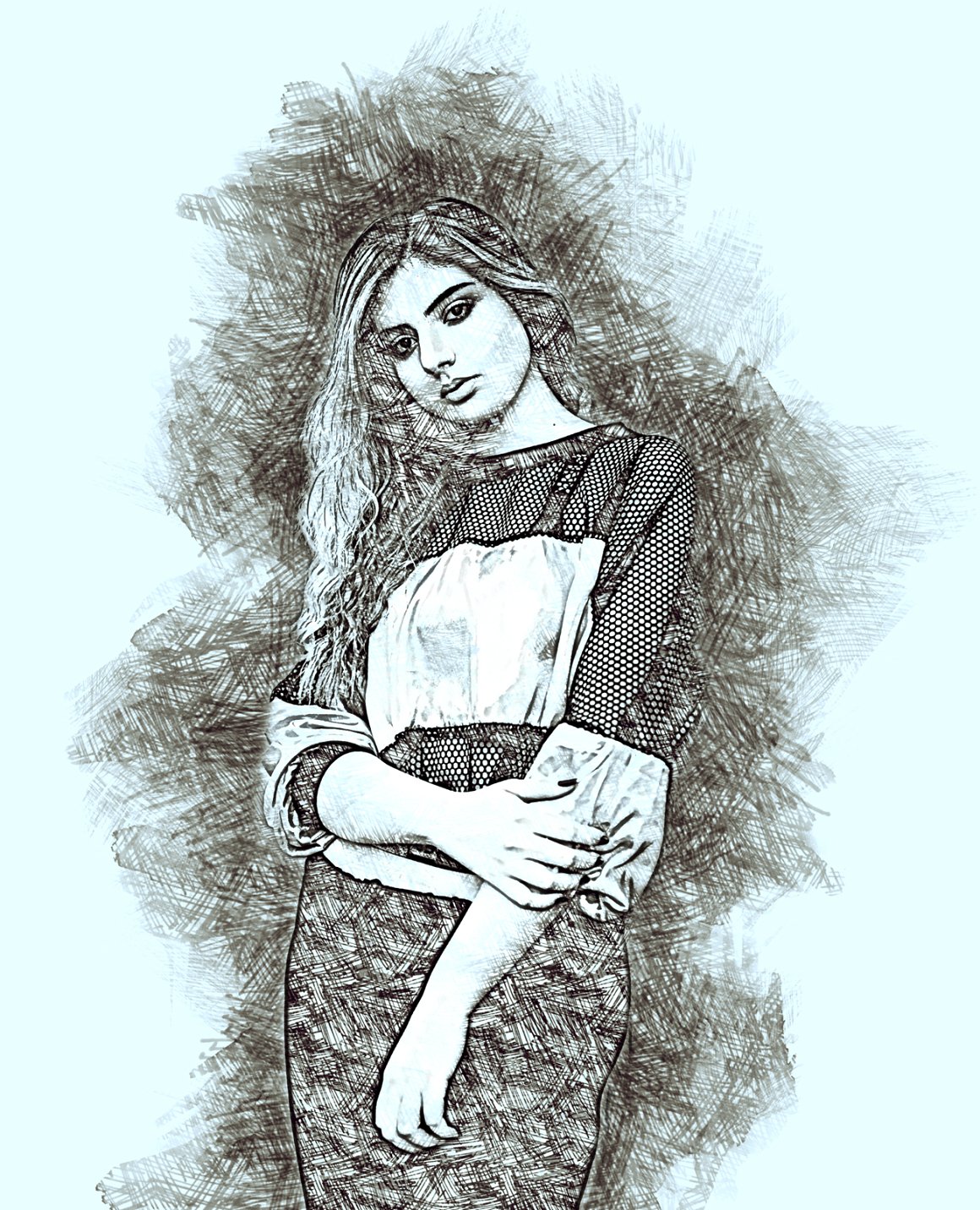 Abstract Sketch Photoshop Actions, Add-ons | GraphicRiver