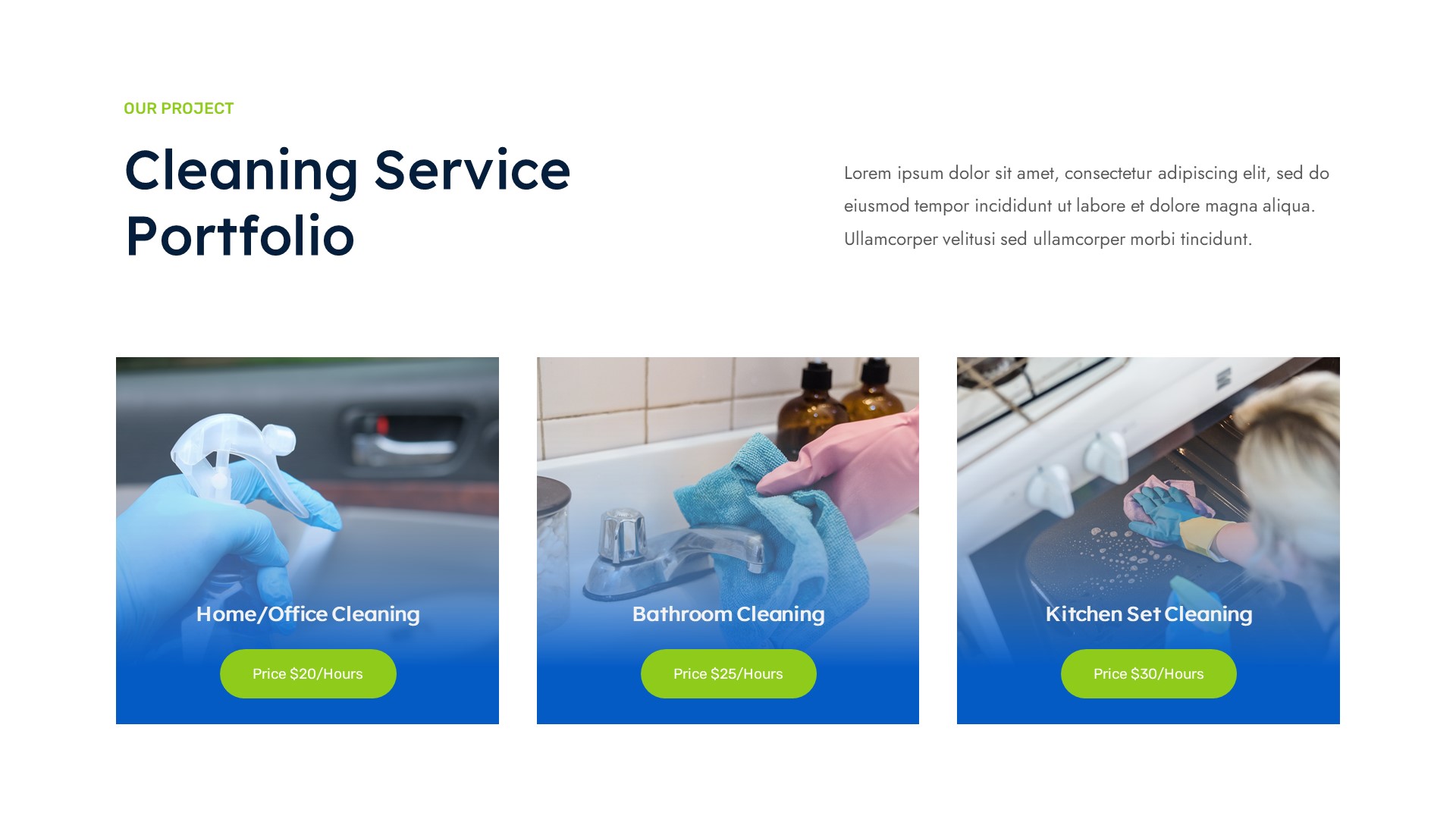 Cleaning Service Home & Office PowerPoint Template, Presentation Templates