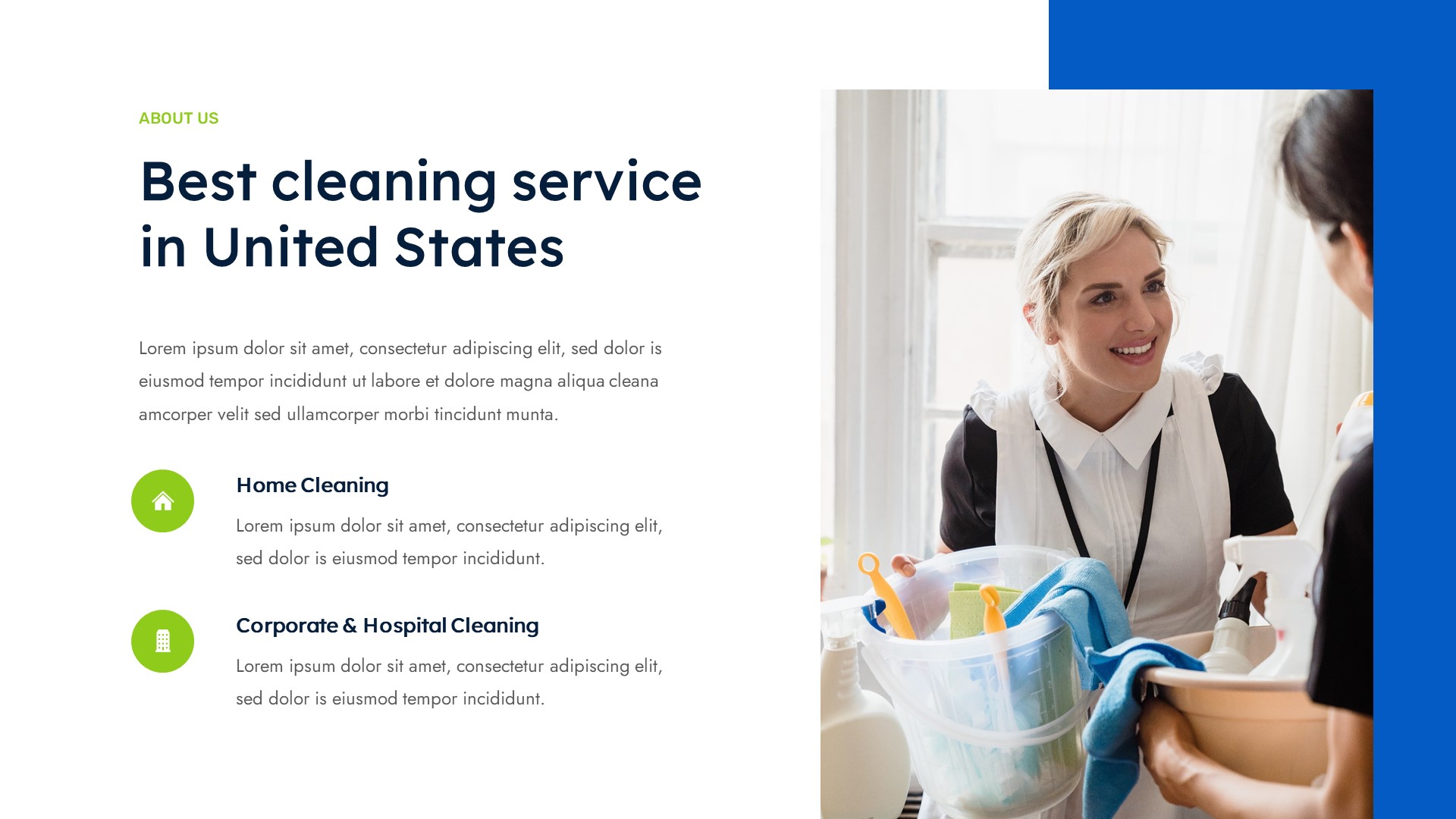 Cleaning Service Home & Office PowerPoint Template, Presentation Templates