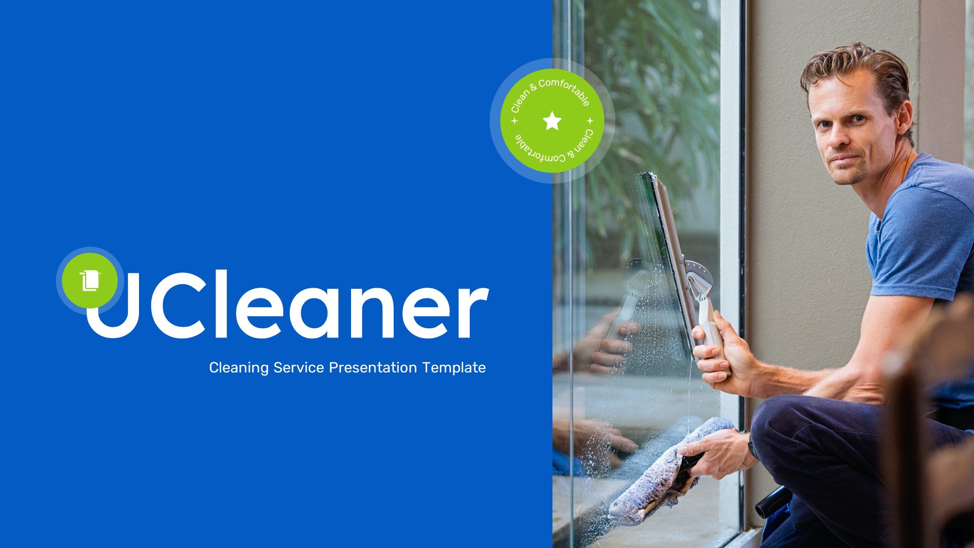 Cleaning Service Home & Office Google Slides Template, Presentation ...