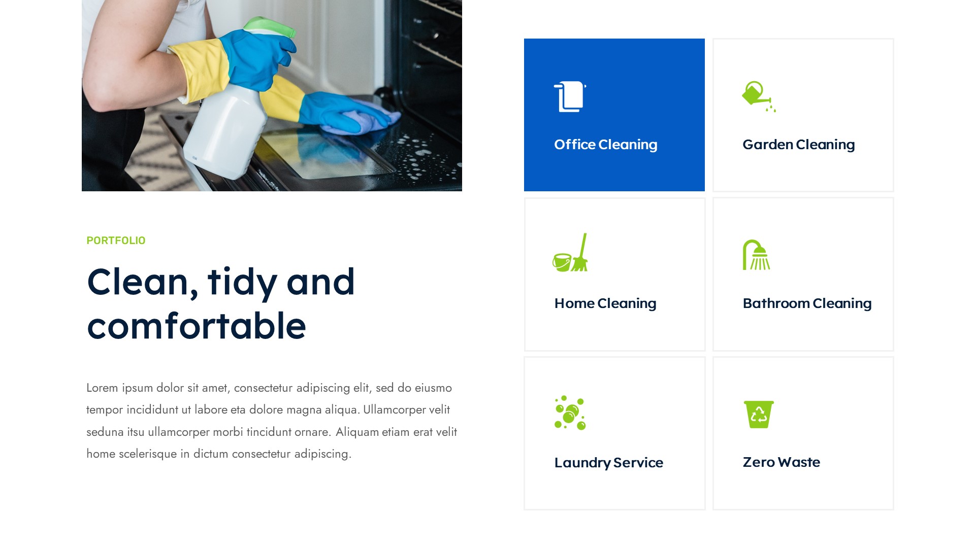 Cleaning Service Home & Office Google Slides Template, Presentation ...