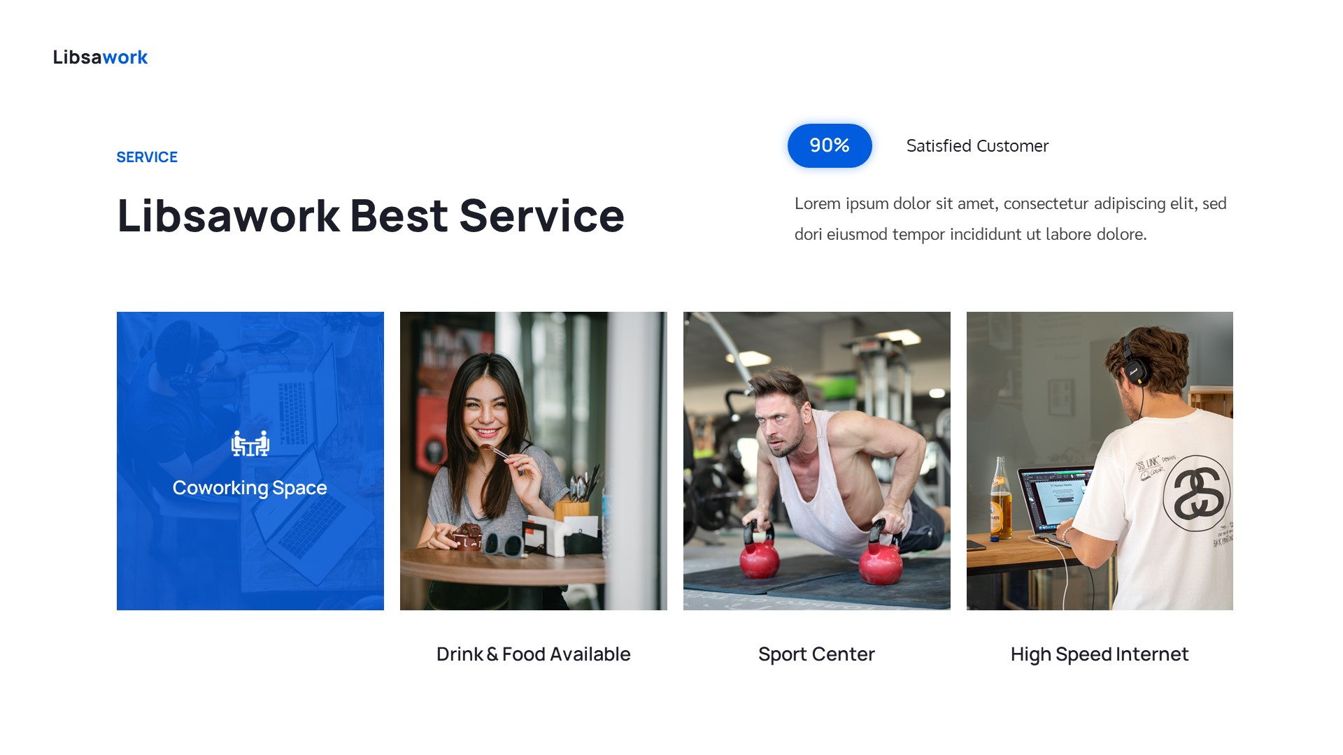 Coworking Space & Remote Work PowerPoint Template, Presentation Templates