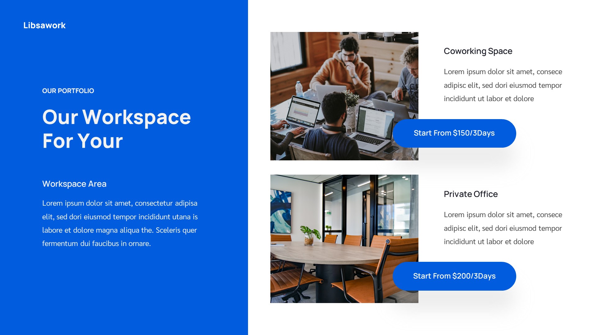 Coworking Space & Remote Work PowerPoint Template, Presentation Templates