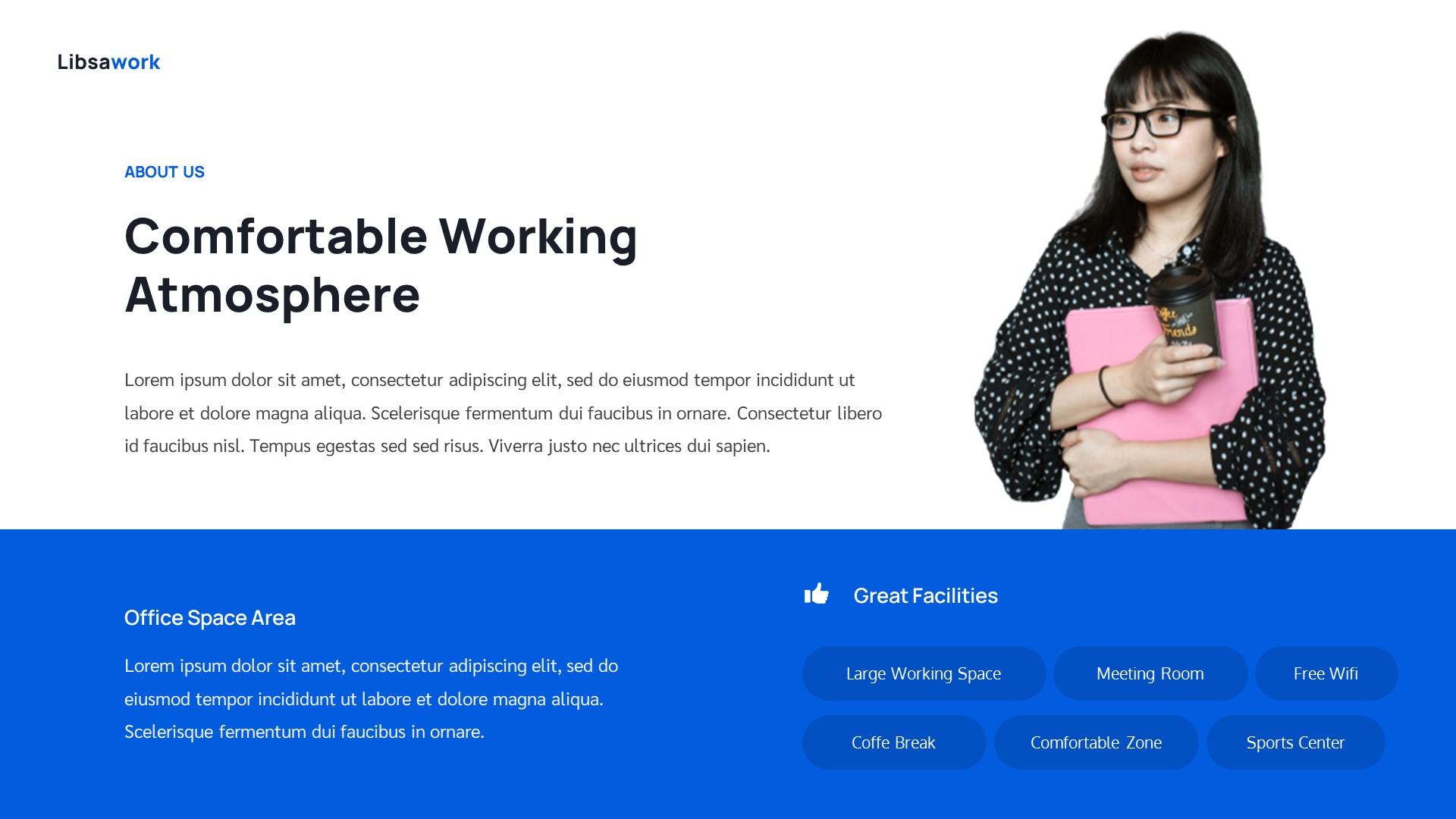 Coworking Space & Remote Work PowerPoint Template, Presentation Templates