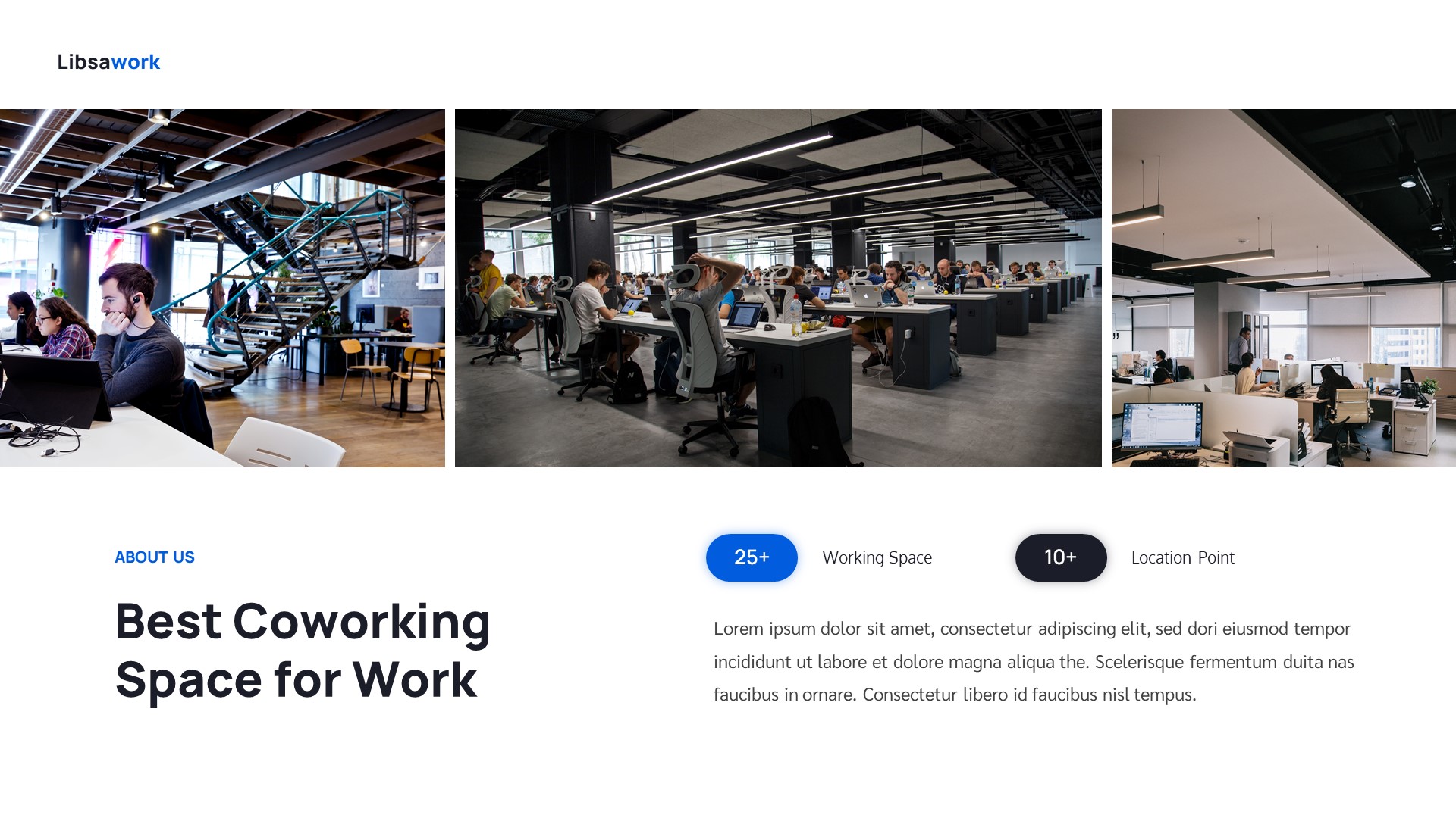 Coworking Space & Remote Work PowerPoint Template, Presentation Templates