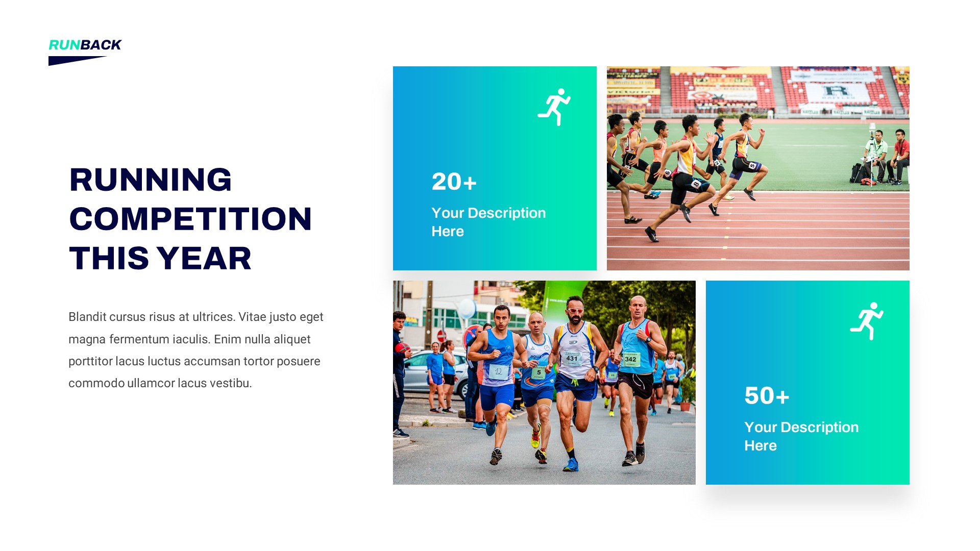 Runback - Running Athletic Sport PowerPoint Template, Presentation ...