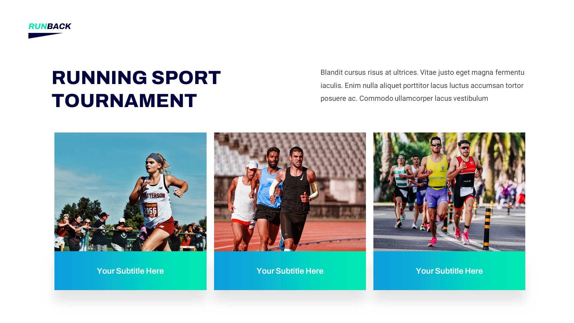 Runback - Running Athletic Sport PowerPoint Template, Presentation ...