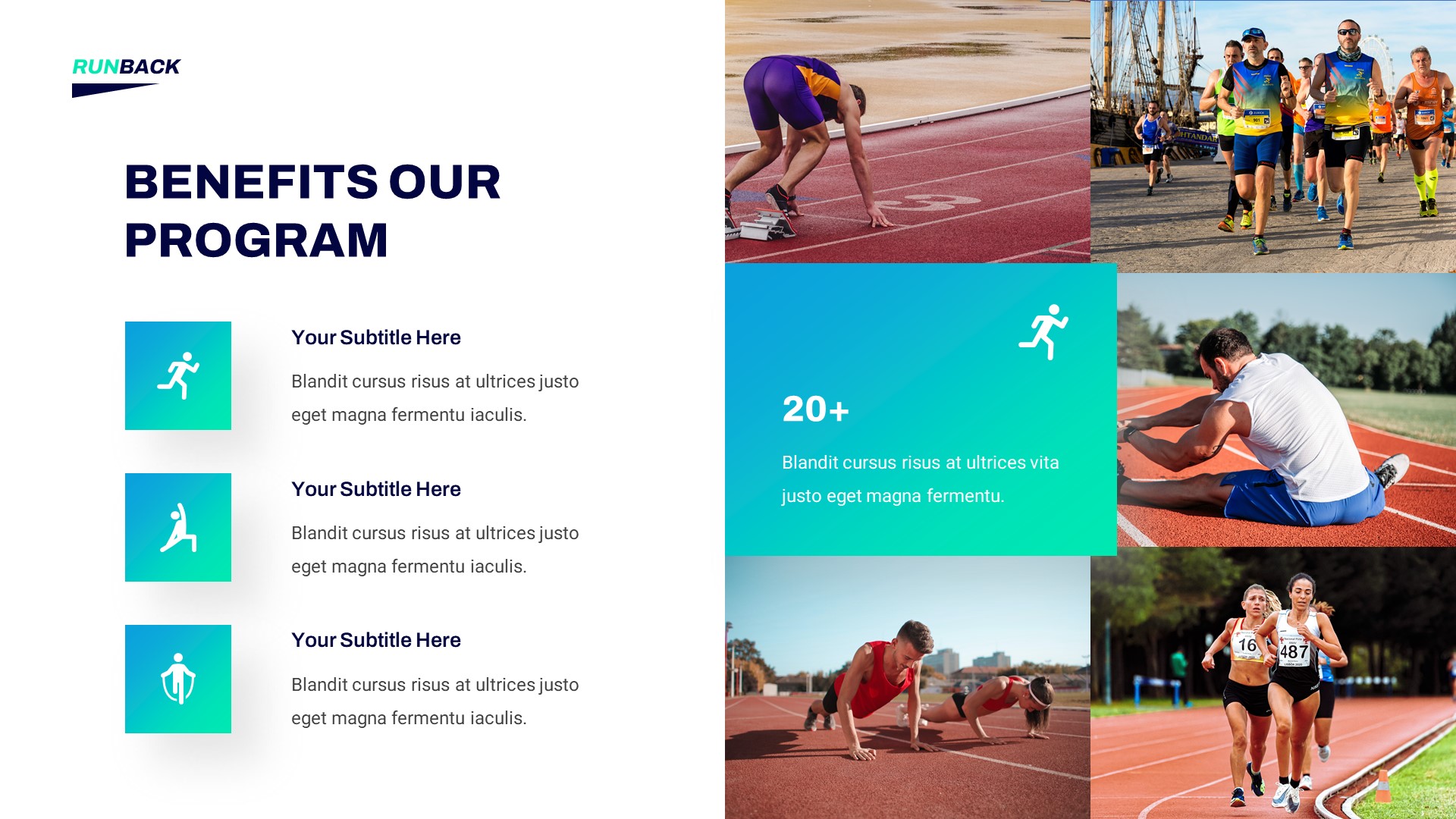 Runback - Running Athletic Sport PowerPoint Template, Presentation ...