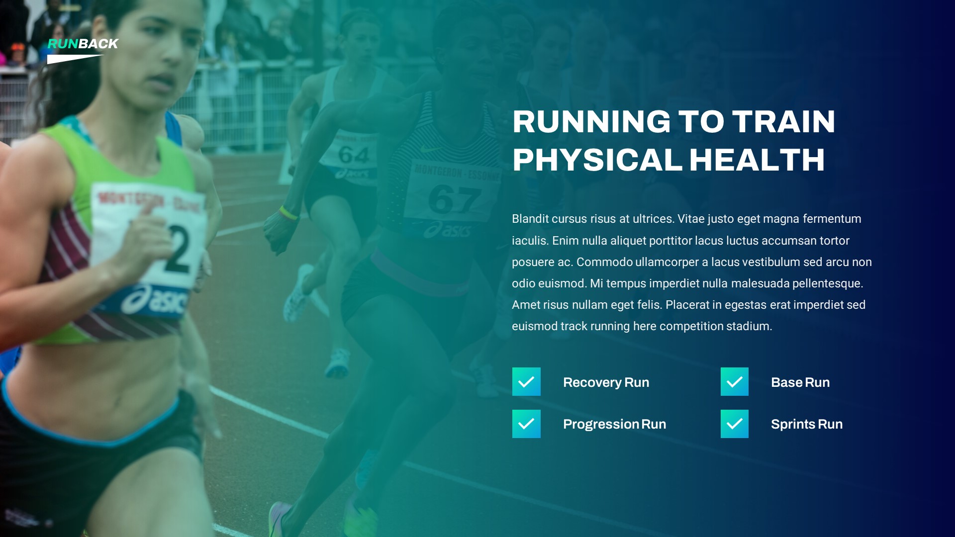 Runback - Running Athletic Sport PowerPoint Template, Presentation ...