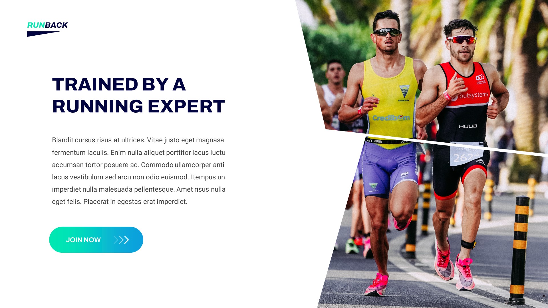 Runback - Running Athletic Sport PowerPoint Template, Presentation ...