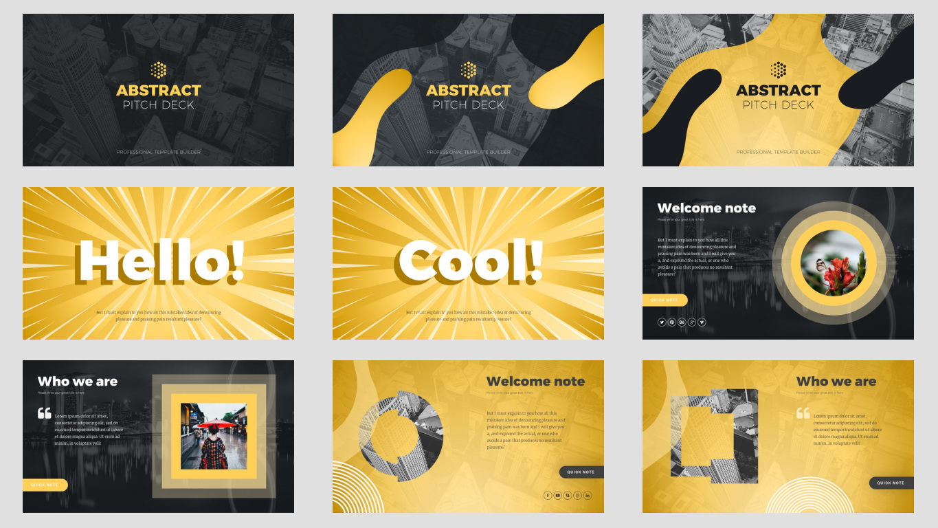 Pitch Deck Business Infographics, Presentation Templates | GraphicRiver