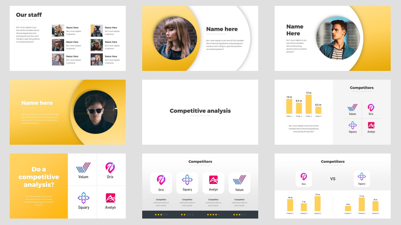 Pitch Deck Business Infographics, Presentation Templates | GraphicRiver