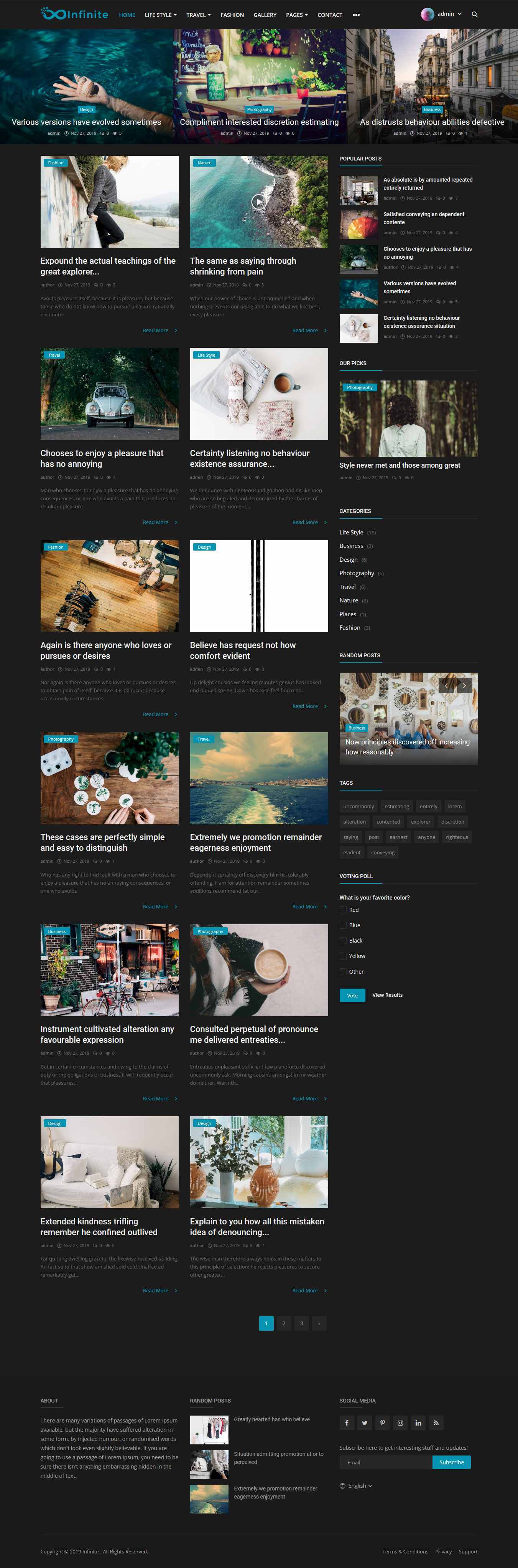 Infinite Blog And Magazine Script By Codingest Codecanyon