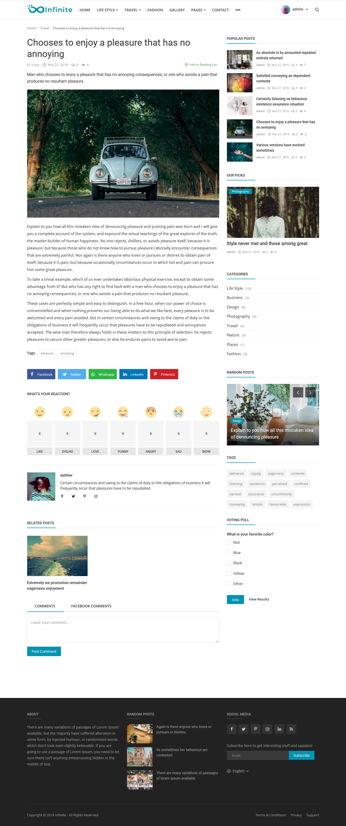 Infinite Blog And Magazine Script By Codingest Codecanyon