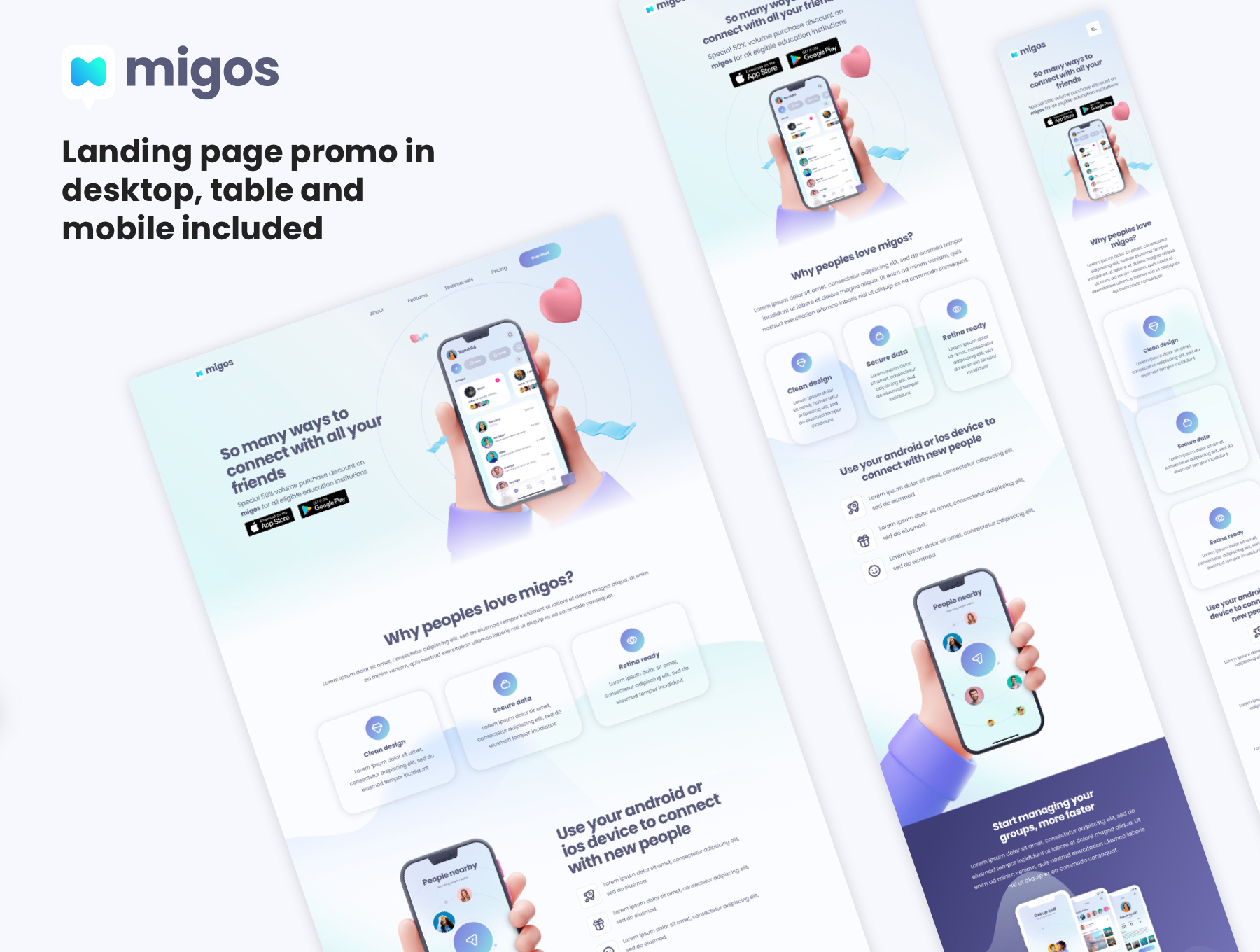 Migos - iOS Social App UI Kit by Nublislabs | ThemeForest