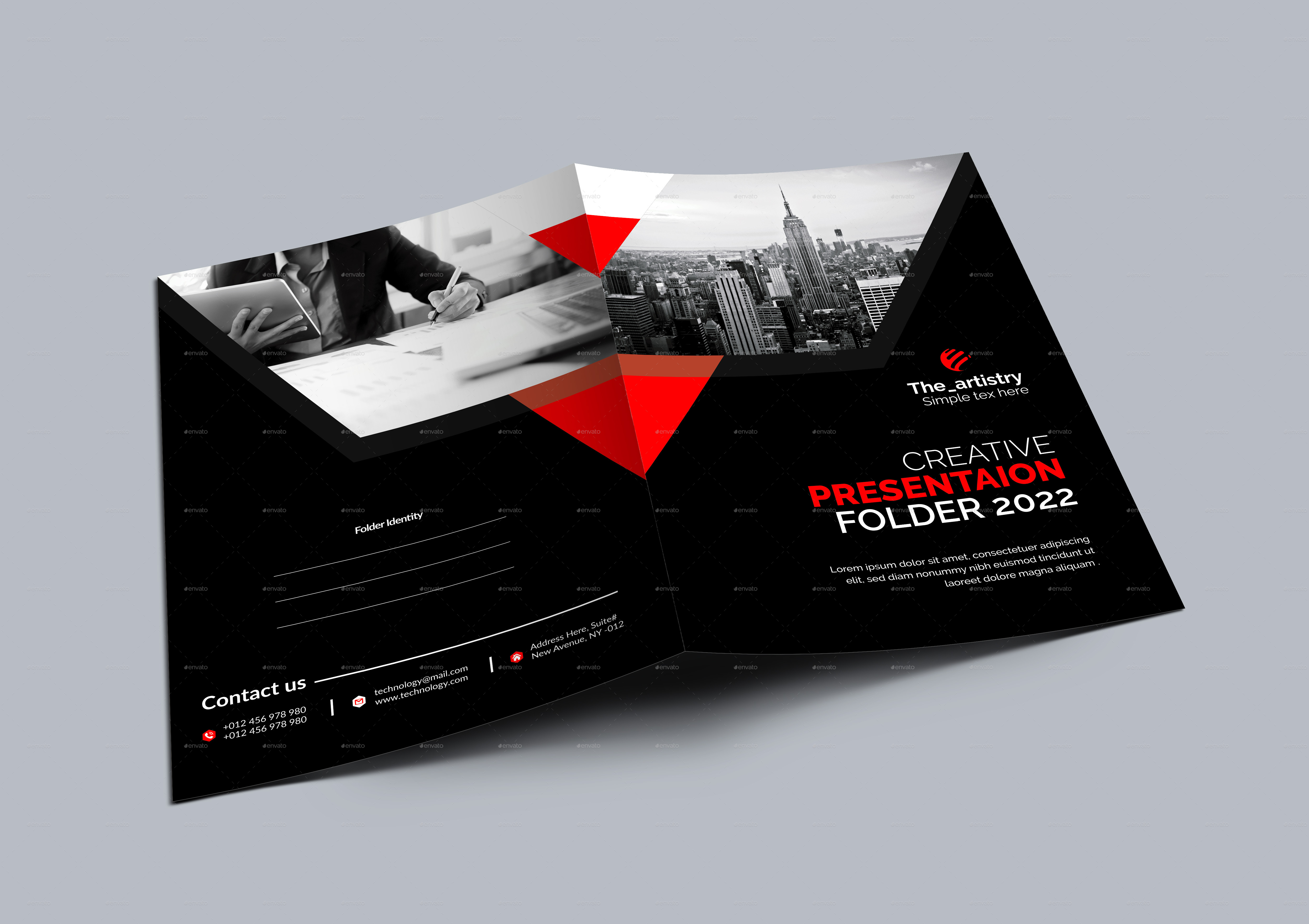 Presentation Folder, Print Templates | GraphicRiver