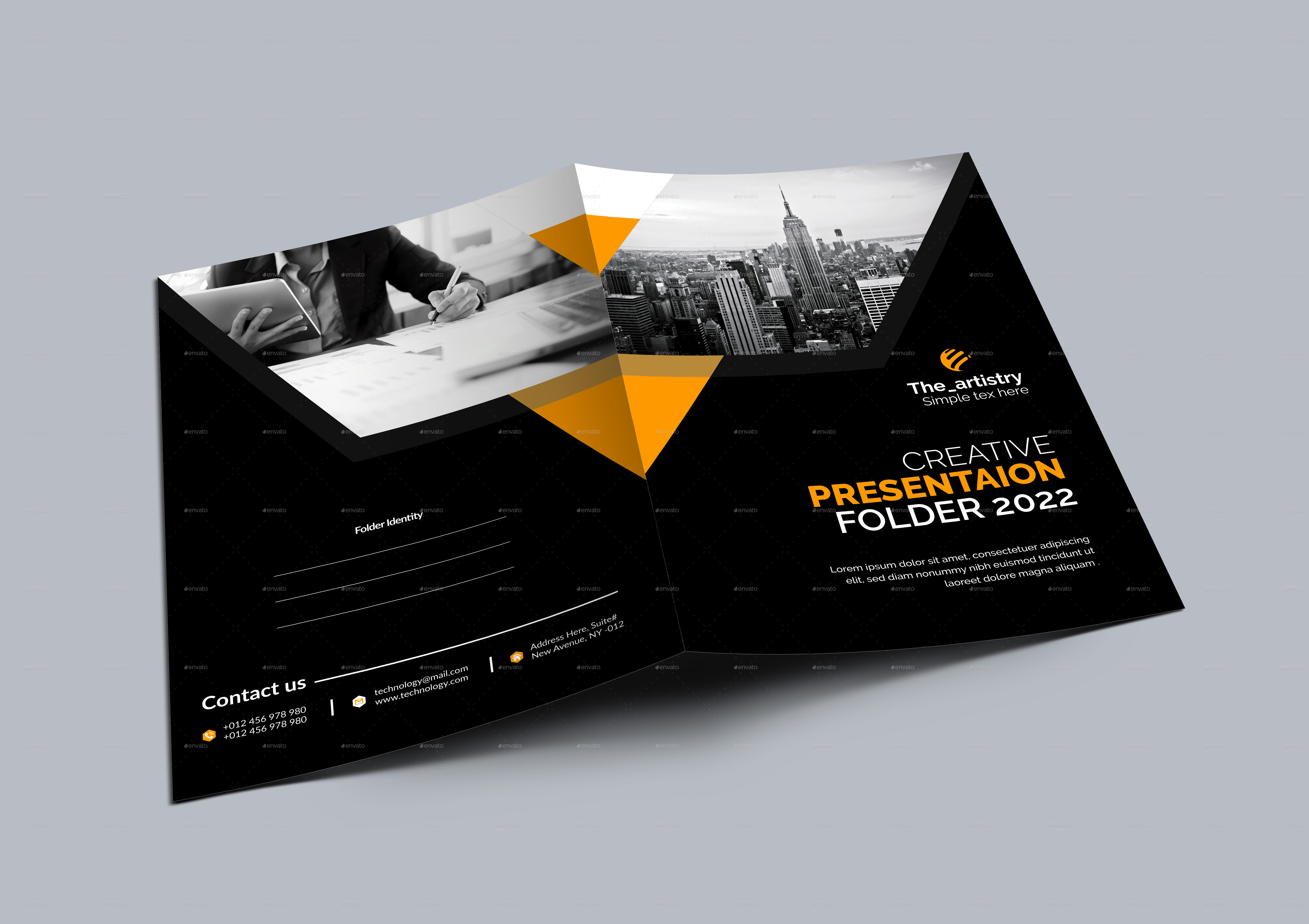 Presentation Folder, Print Templates | GraphicRiver