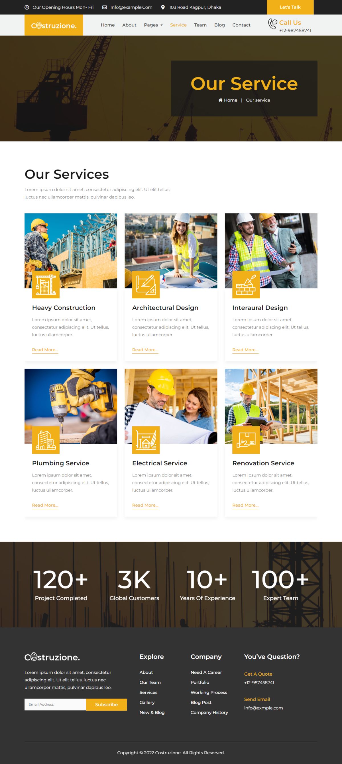 Costruzione - Construction Elementor Template Kit by rk-theme | ThemeForest
