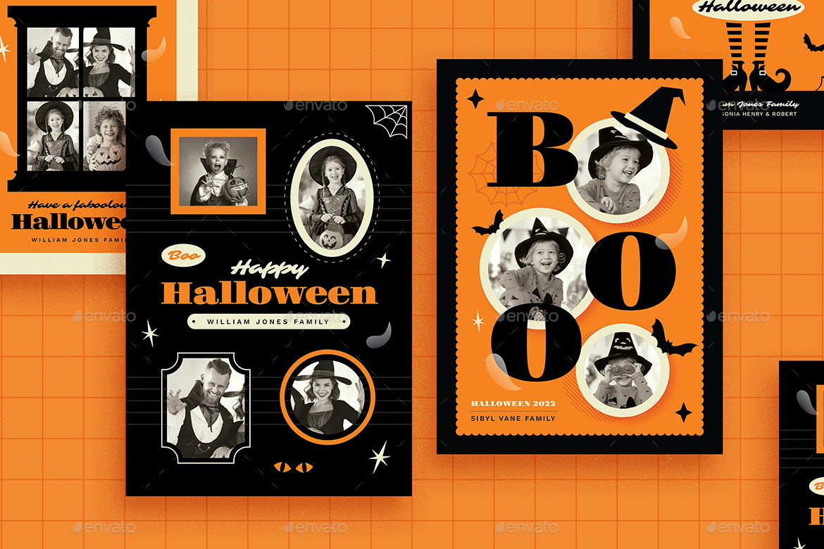 Halloween Photo Card, Print Templates | GraphicRiver