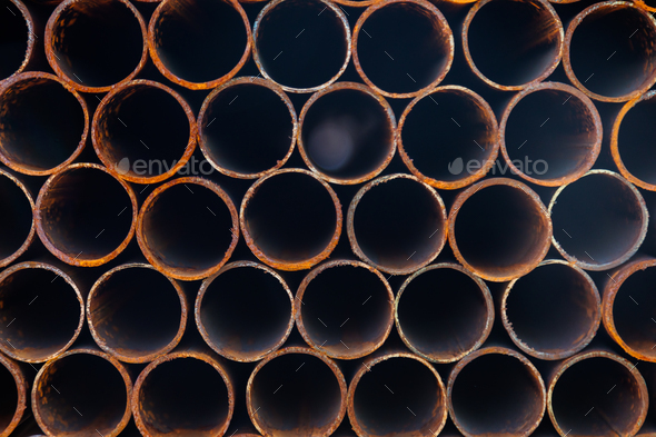 Texture of galvanized iron pipes Stock Photo by collab_media | PhotoDune