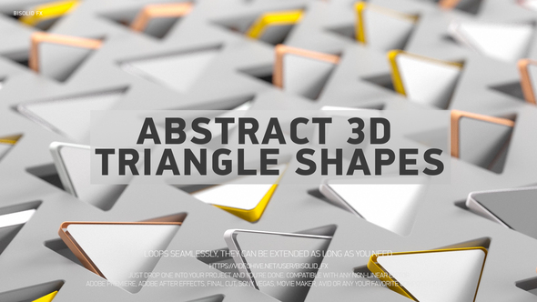 Abstract 3d Triangle Shapes Background, Motion Graphics | VideoHive