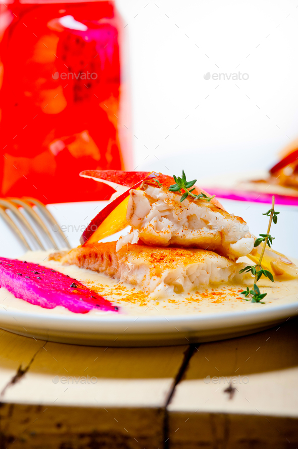sea bream fillet butter pan fried Stock Photo by keko64 | PhotoDune