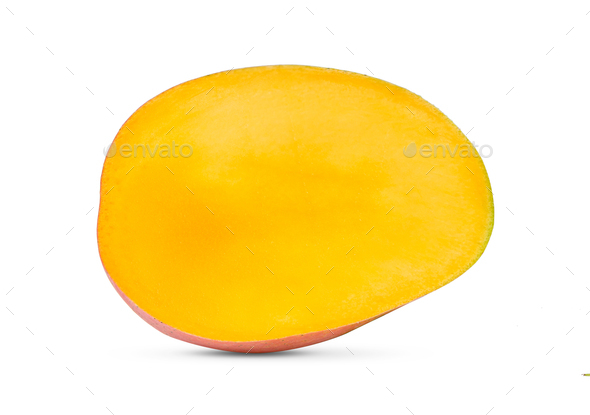 Half mango isolated on white Stock Photo by spamas | PhotoDune