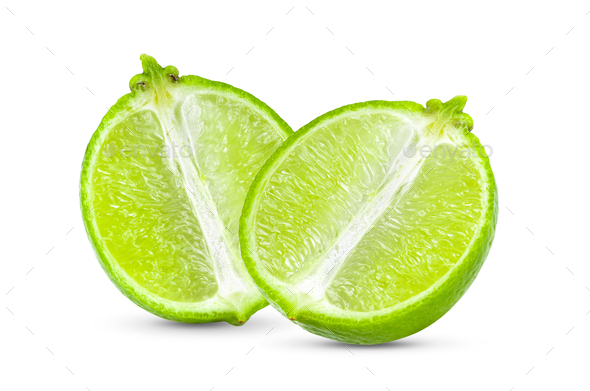 slice of lime isolated on white Stock Photo by spamas | PhotoDune