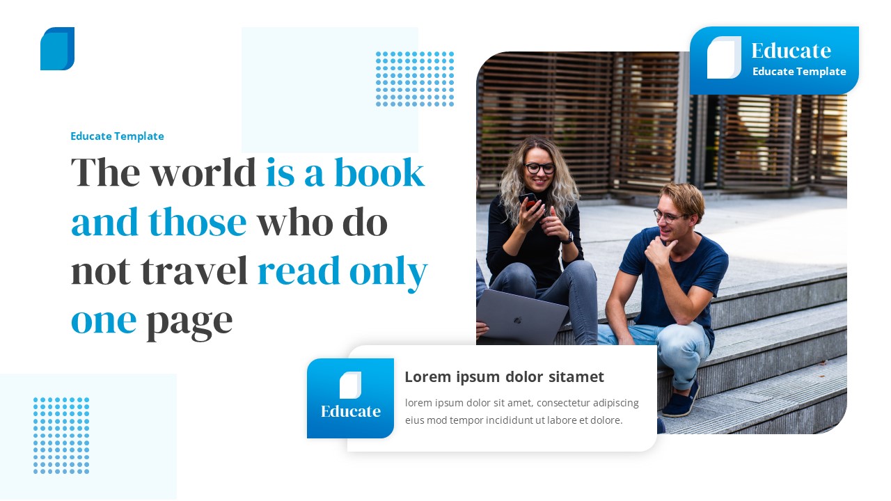 Educate - Education Course Powerpoint Template, Presentation Templates