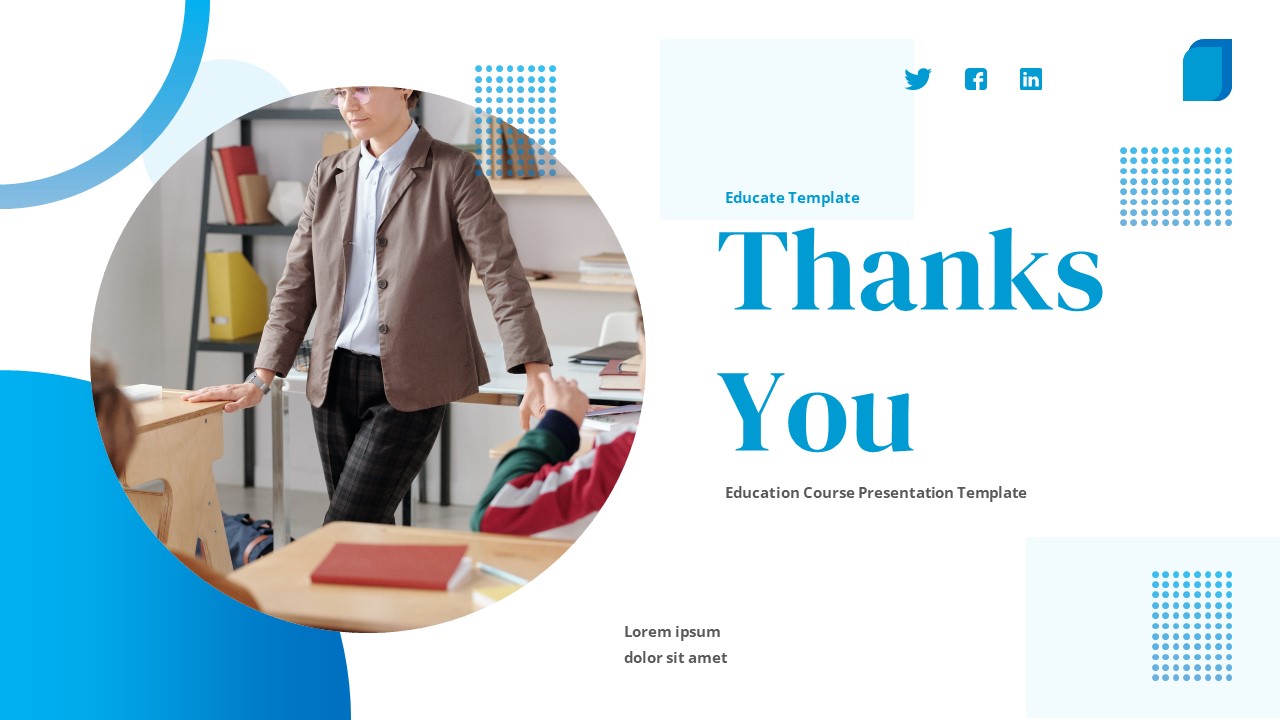 Educate - Education Course Powerpoint Template, Presentation Templates