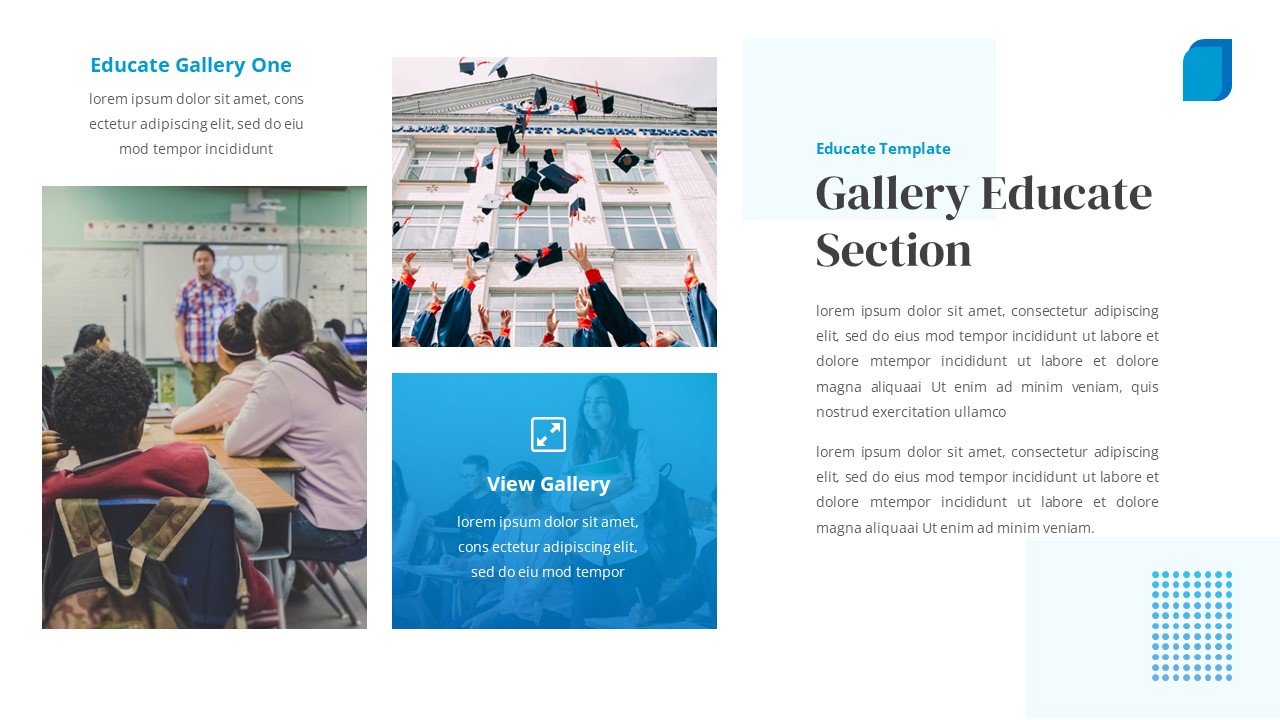 Educate - Education Course Google Slides Template, Presentation Templates