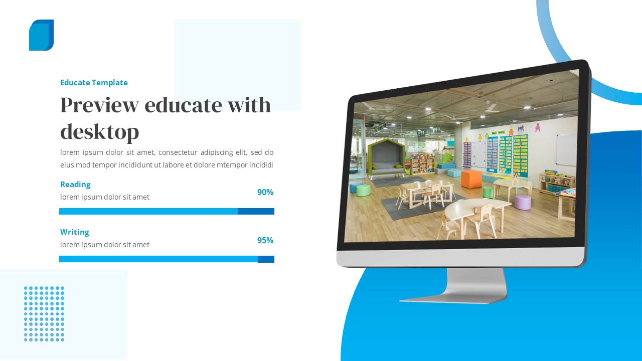 Educate - Education Course Google Slides Template, Presentation Templates