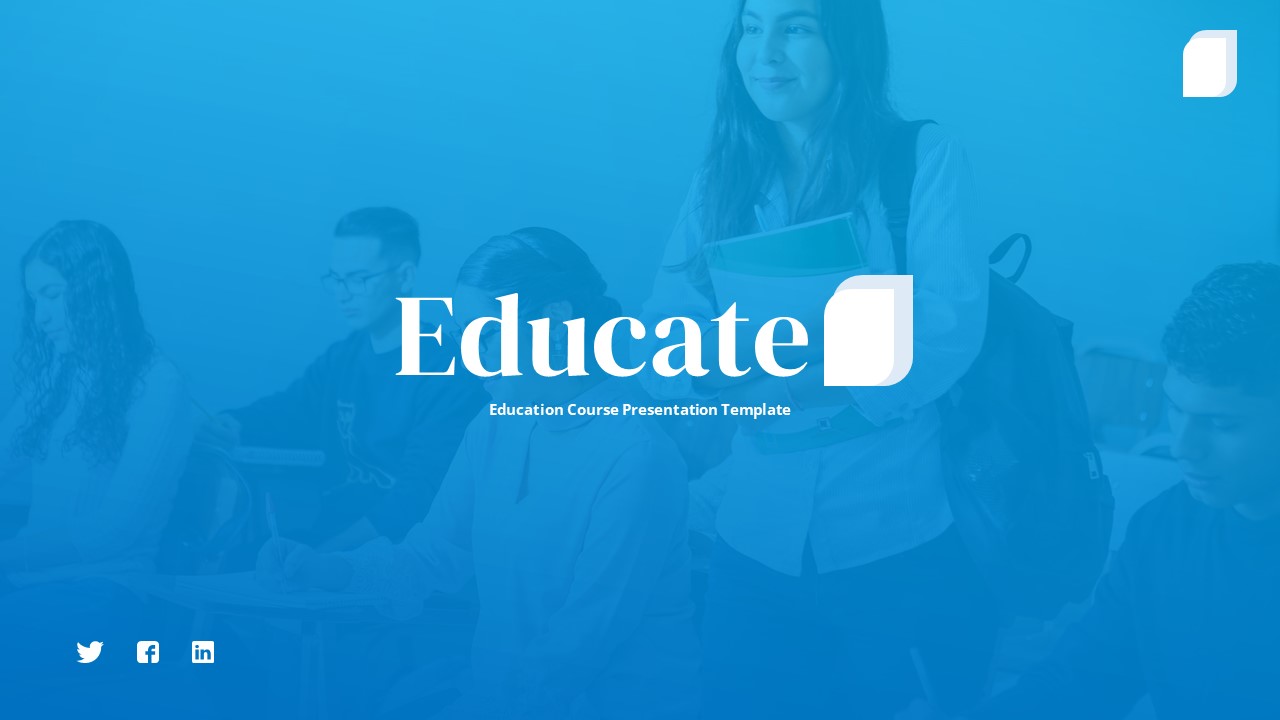 Educate - Education Course Keynote Template, Presentation Templates