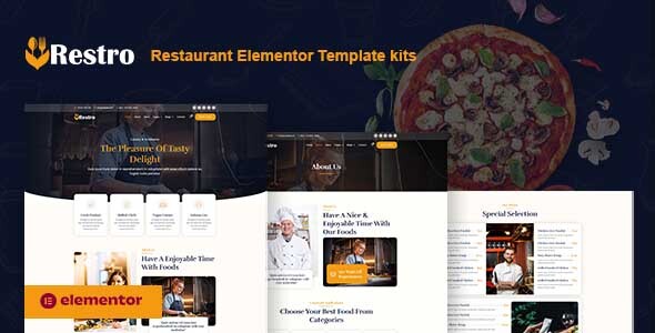 Restro - Restaurant Elementor Pro Template Kit by HtmlDesignTemplates