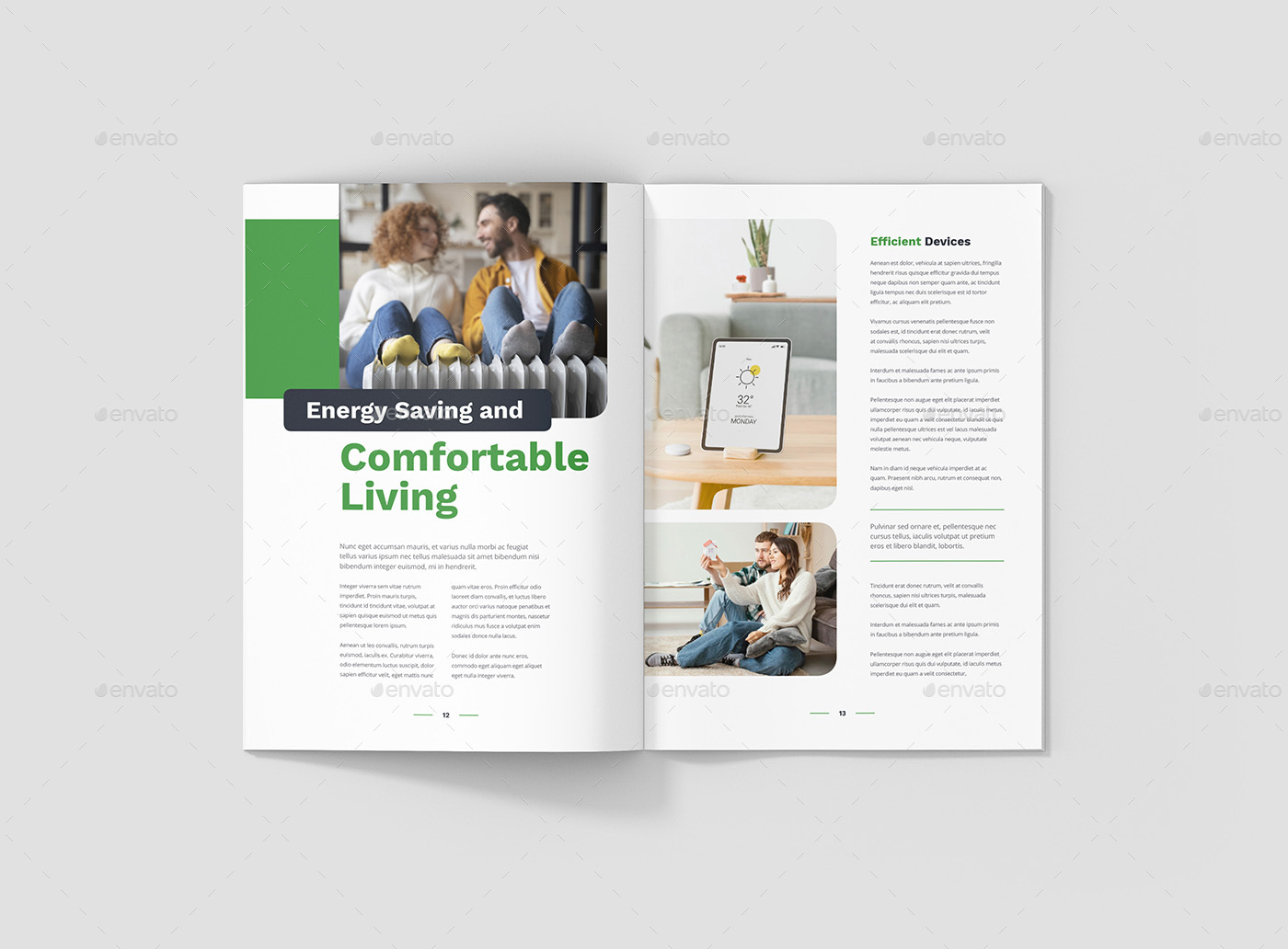 Solar Energy Magazine Template by artbart2 | GraphicRiver