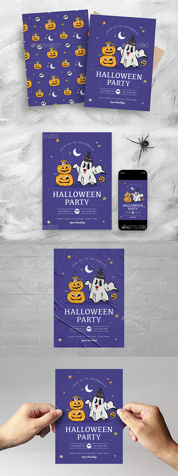 Simple Halloween Flyer Template, Print Templates | GraphicRiver