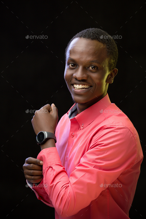 Creative emotional Portraits of young mid-adult Kenyan black Male Man ...