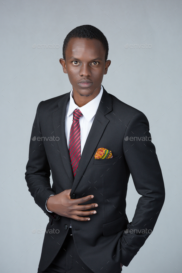 Creative emotional Portraits of young mid-adult Kenyan black Male Man ...