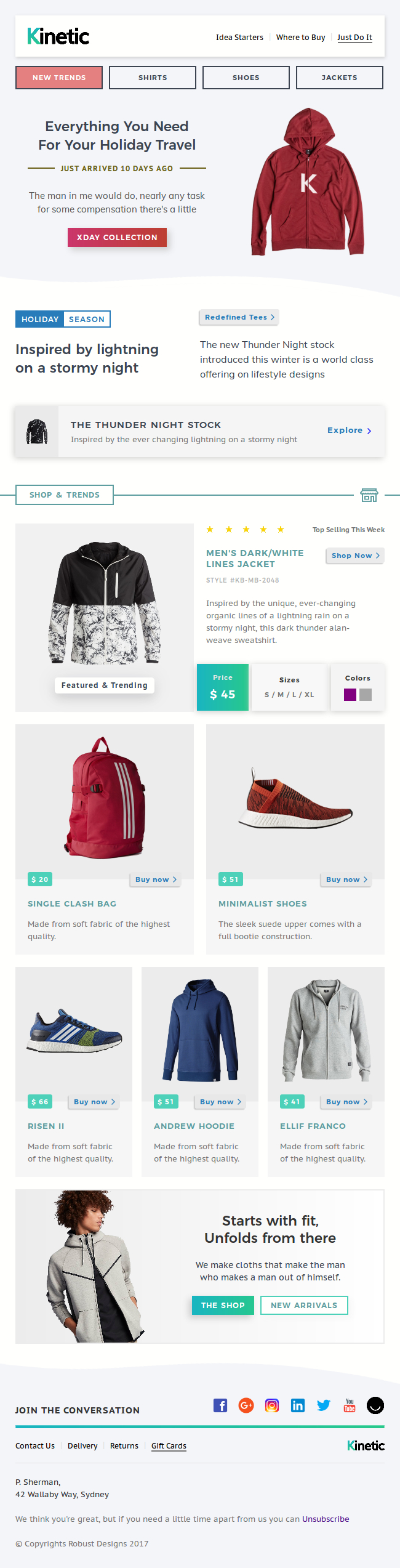 Kinetic | Interactive Email Templates by RobustEmails | ThemeForest