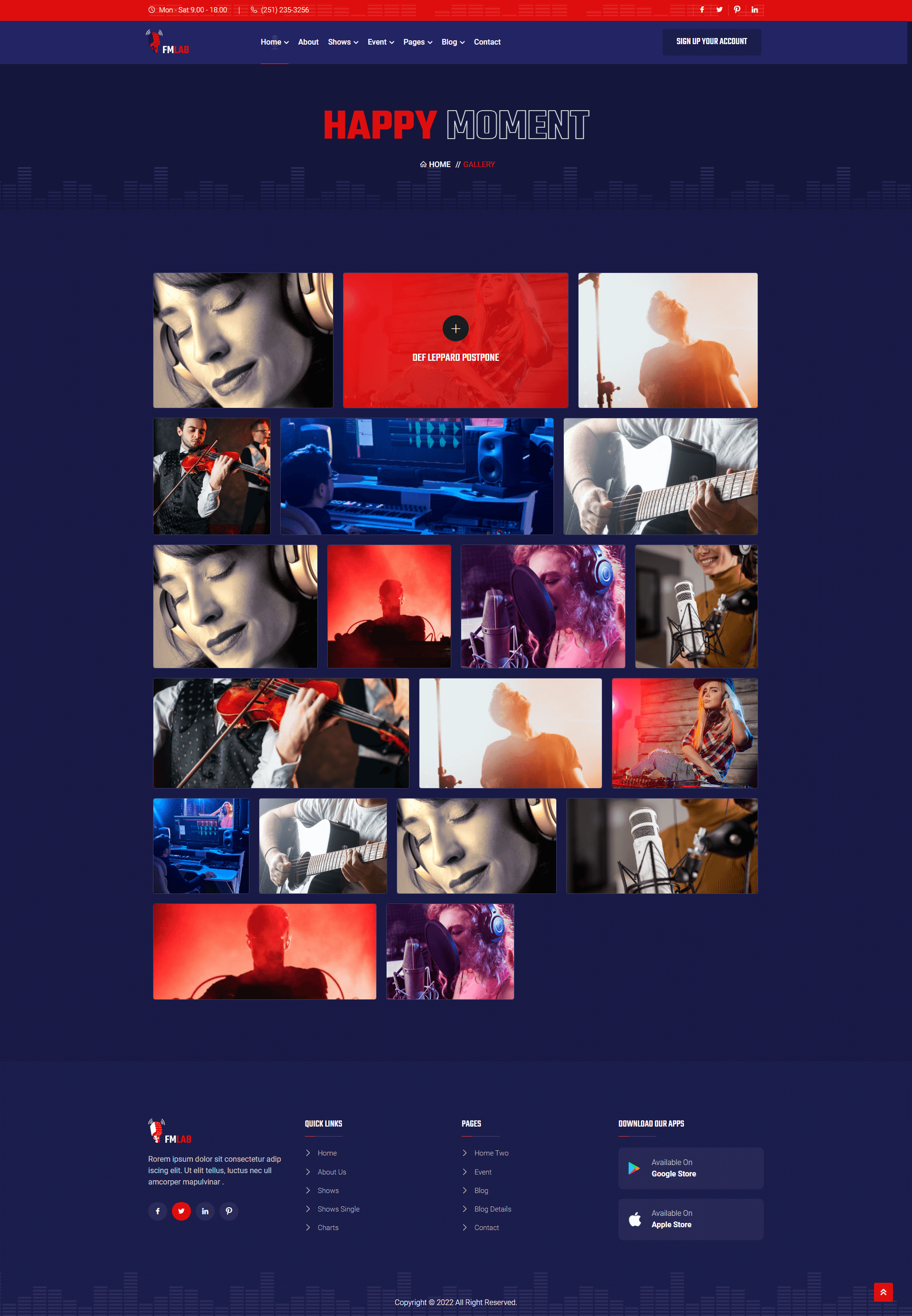 Fmlab - Online Radio Broadcasting HTML Template by ViserLab | ThemeForest