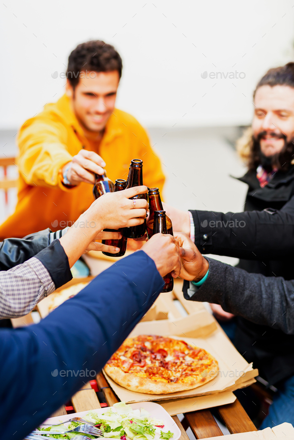 people eating together in friendship Stock Photo by Meniphoto | PhotoDune