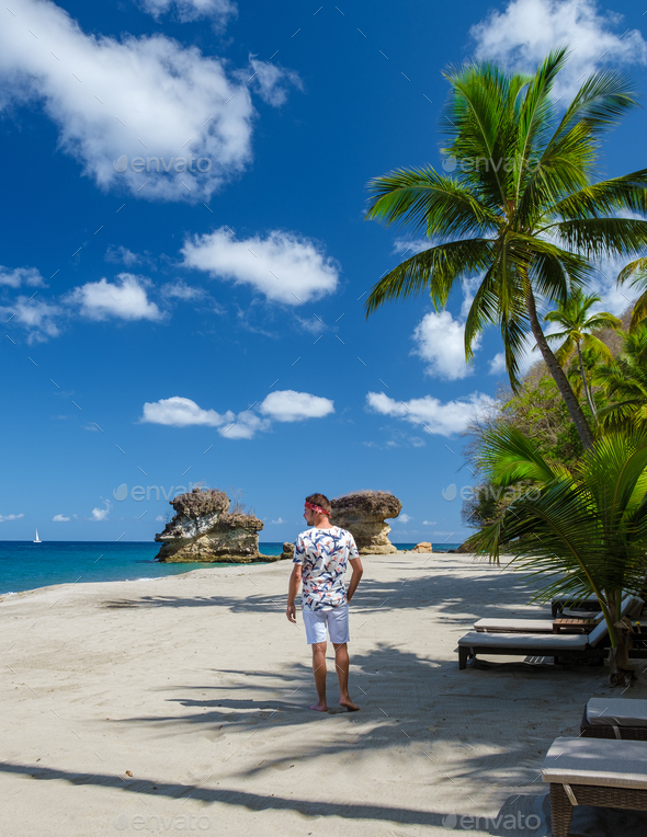 Anse Chastanet Beach St Lucia Caribbean Island, Tropical St Lucia, men ...