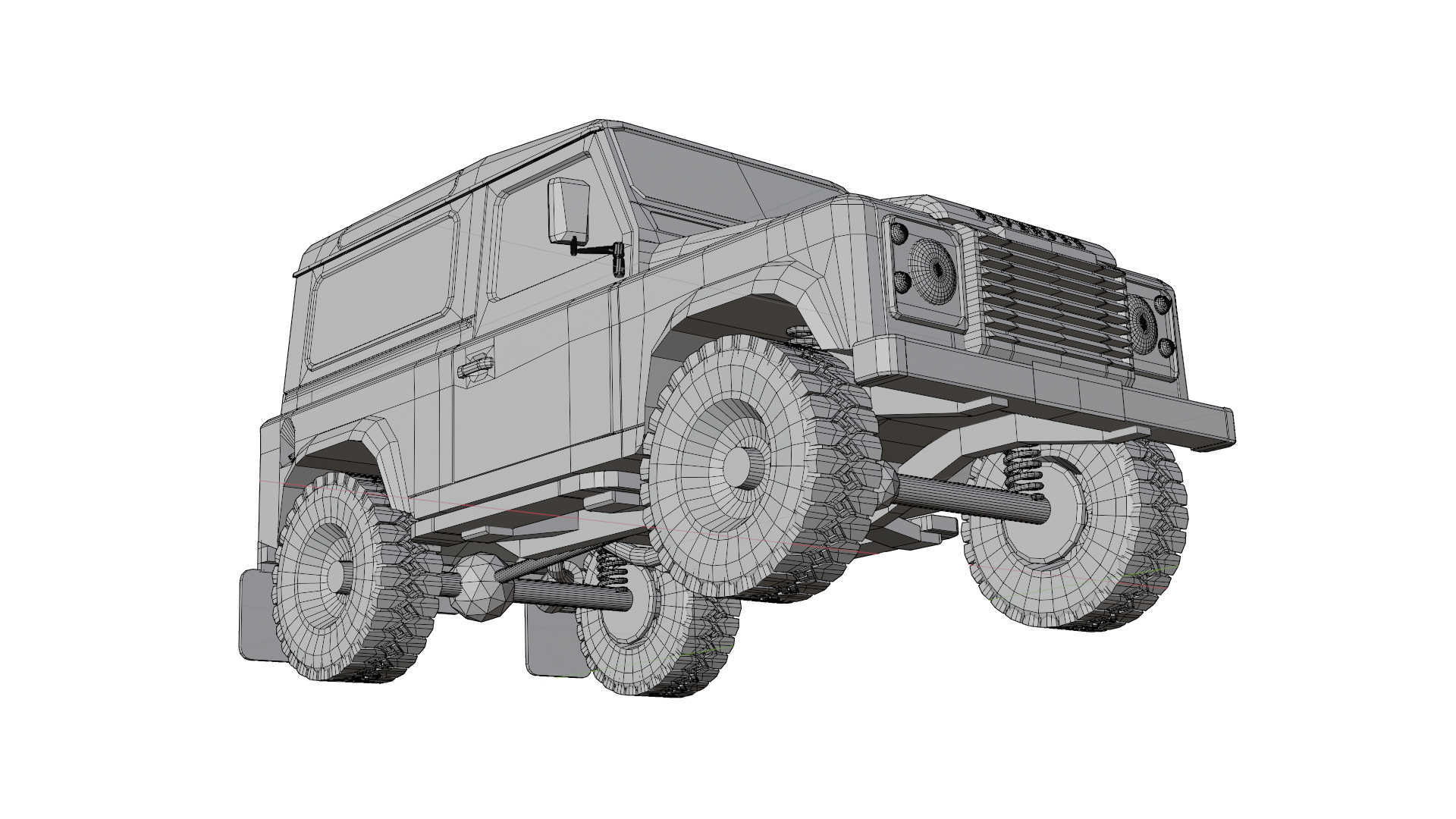 Land Rover Defender 90 Low-Poly 3D model by wondartstudio | 3DOcean