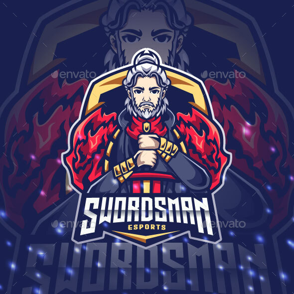Swordsman Esport Logo, Logo Templates | GraphicRiver