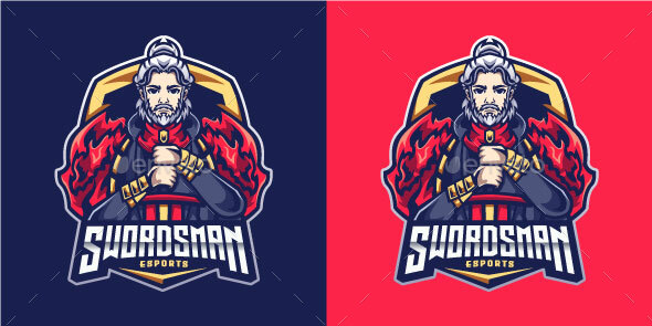 Swordsman Esport Logo, Logo Templates | GraphicRiver