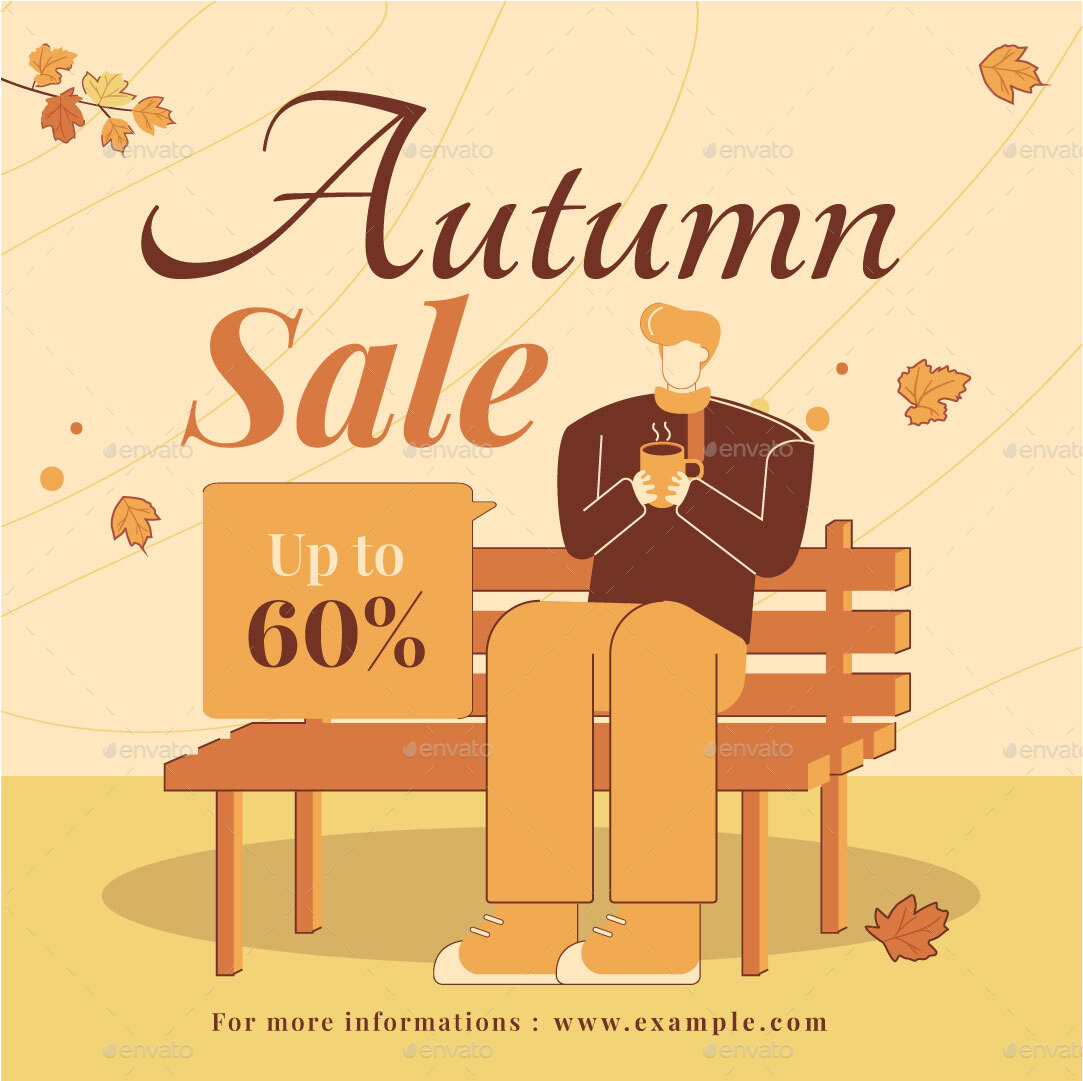 Autumn Sale Flyer and Social Media Template, Print Templates | GraphicRiver