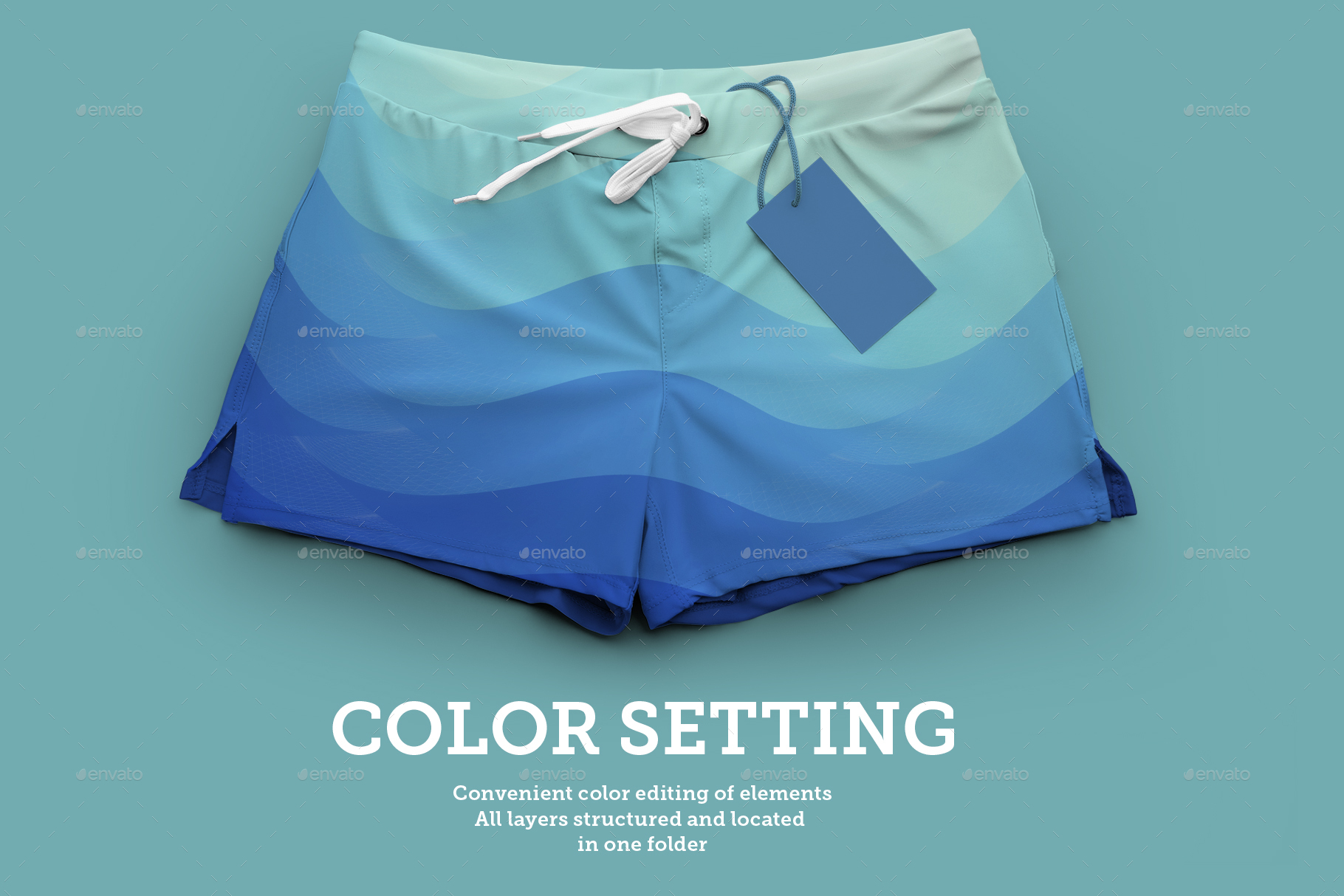 8 Swim Trunks Mockups, Graphics | GraphicRiver